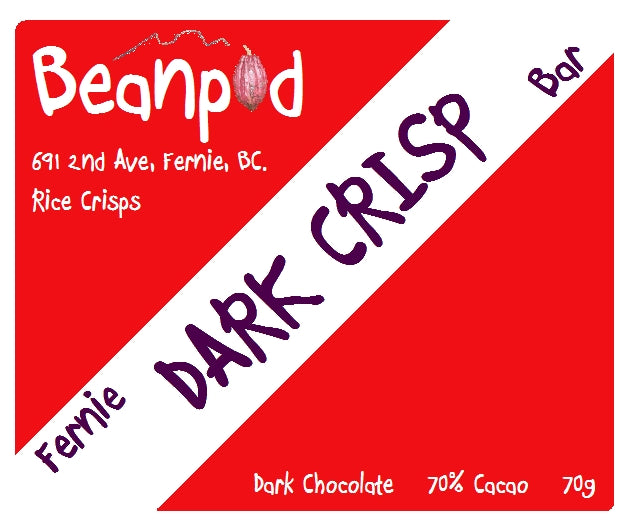 Fernie Dark Crisp Bar – Beanpod Chocolate
